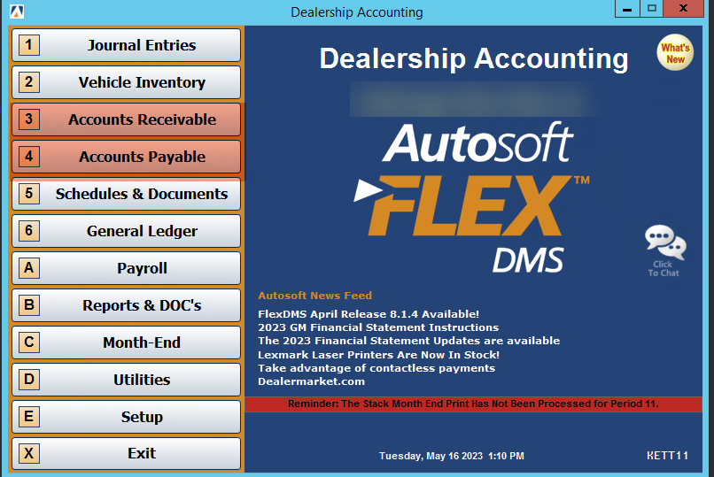 Autosoft DMS Release 8.1.5 (May 21, 2023)