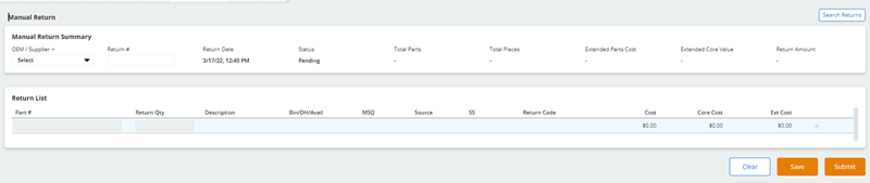 Go - Create a Manual Resupply Order