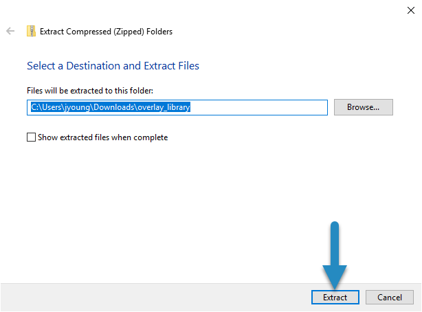 Downloading Overlays from the Overlay Library