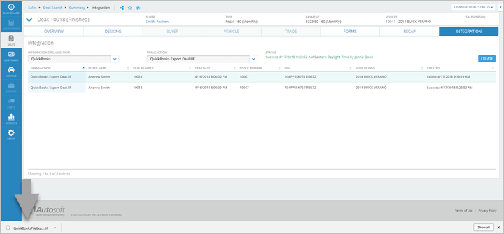 Creating A Quickbooks Iif File For A Single Deal