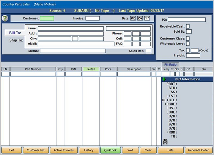 Creating Invoice PDFs for Active Counter Slips on the Counter Parts ...