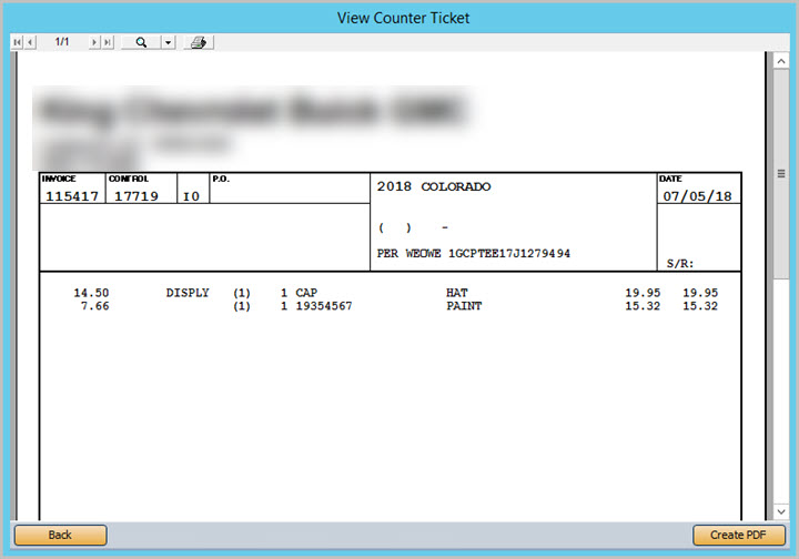 Creating Invoice PDFs for Active Counter Slips on the Counter Parts ...