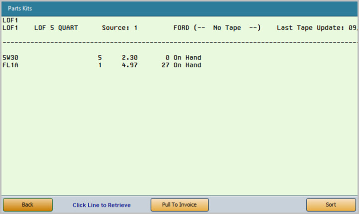 Pulling Customer Quotes to the Counter Slip