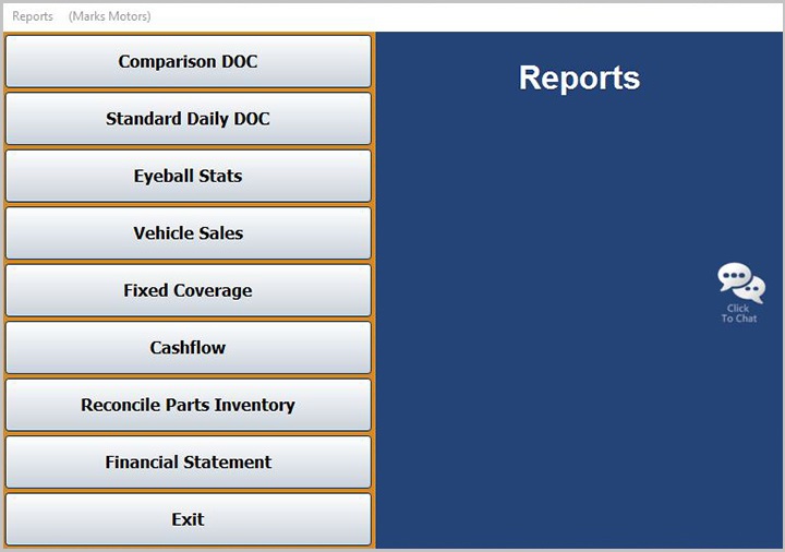Understanding the Vehicle Sales Analysis Menu
