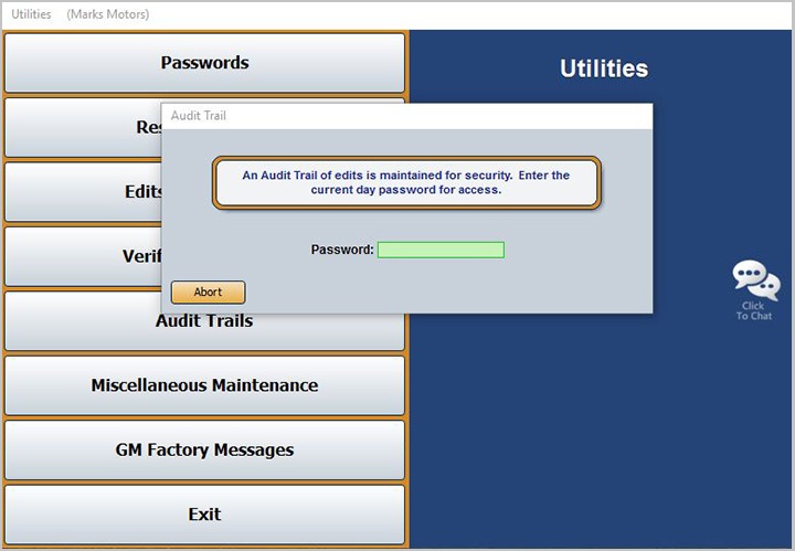 Using the Edits & Corrections Utility