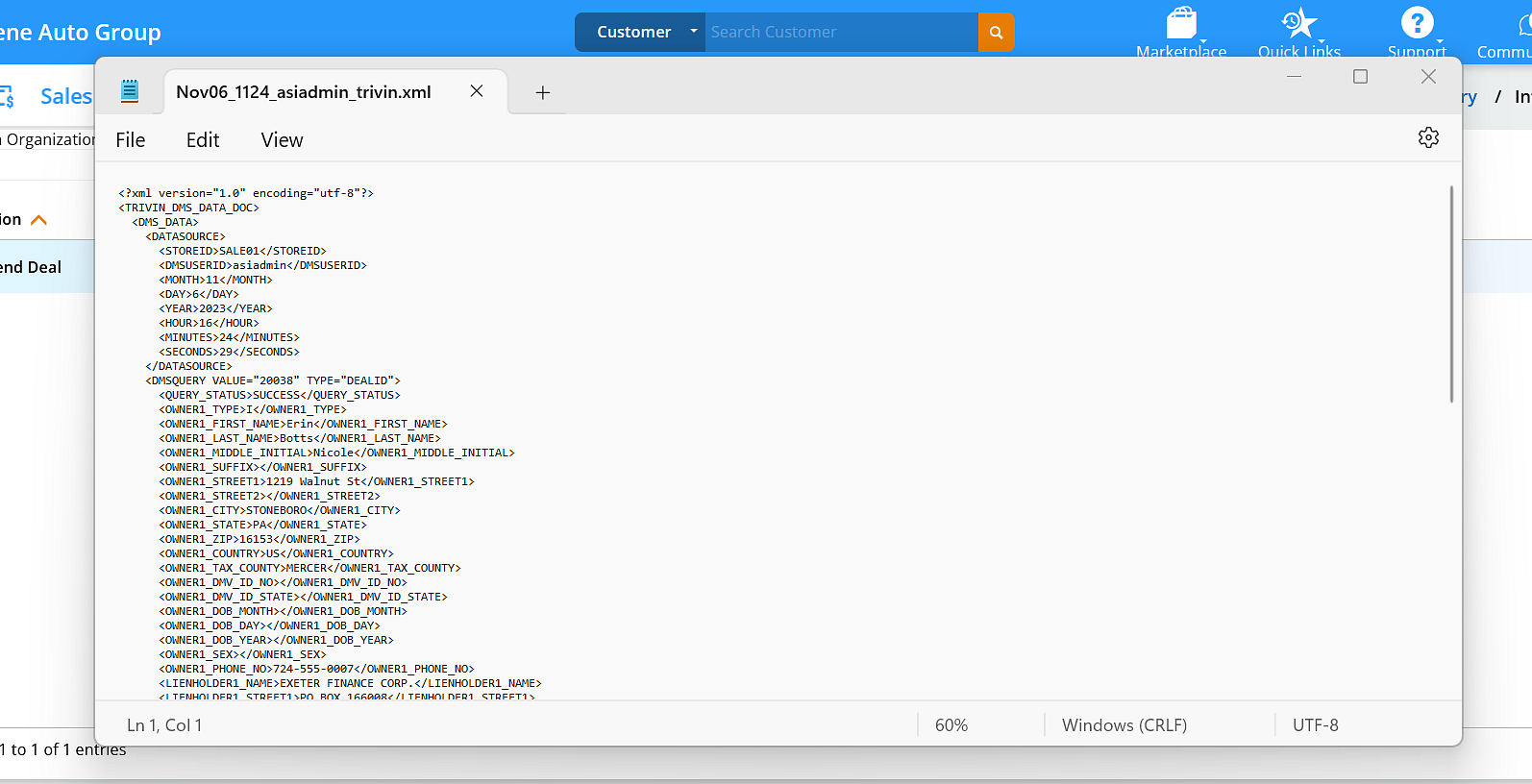 Using the TriVIN Integration