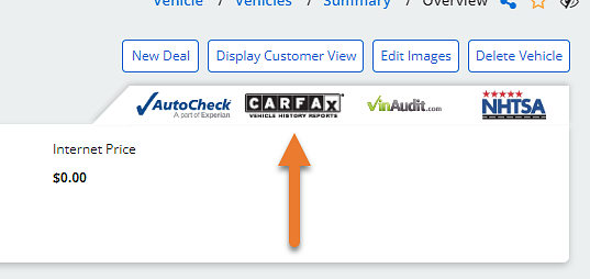 Setting Up CARFAX Unlimited Integration