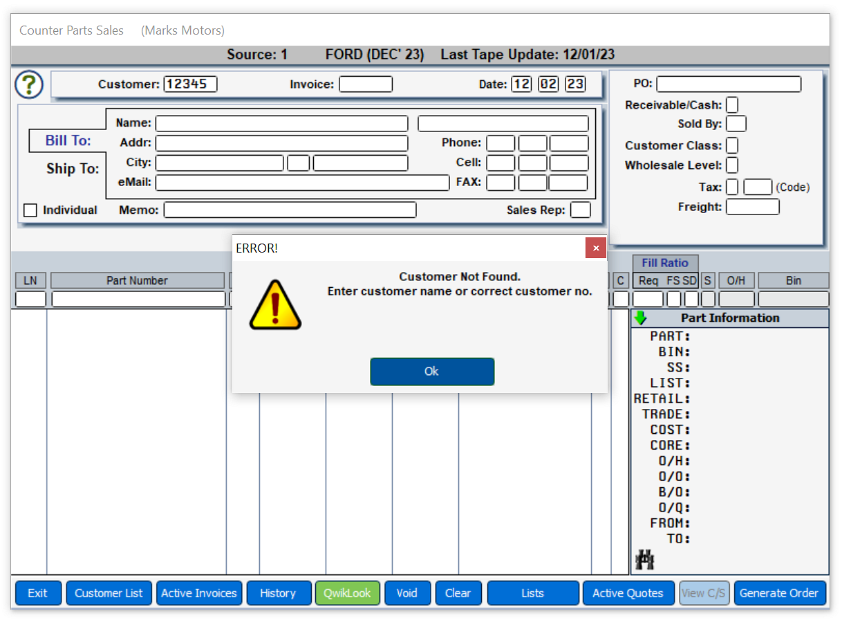 Creating an Internal Counter Slip