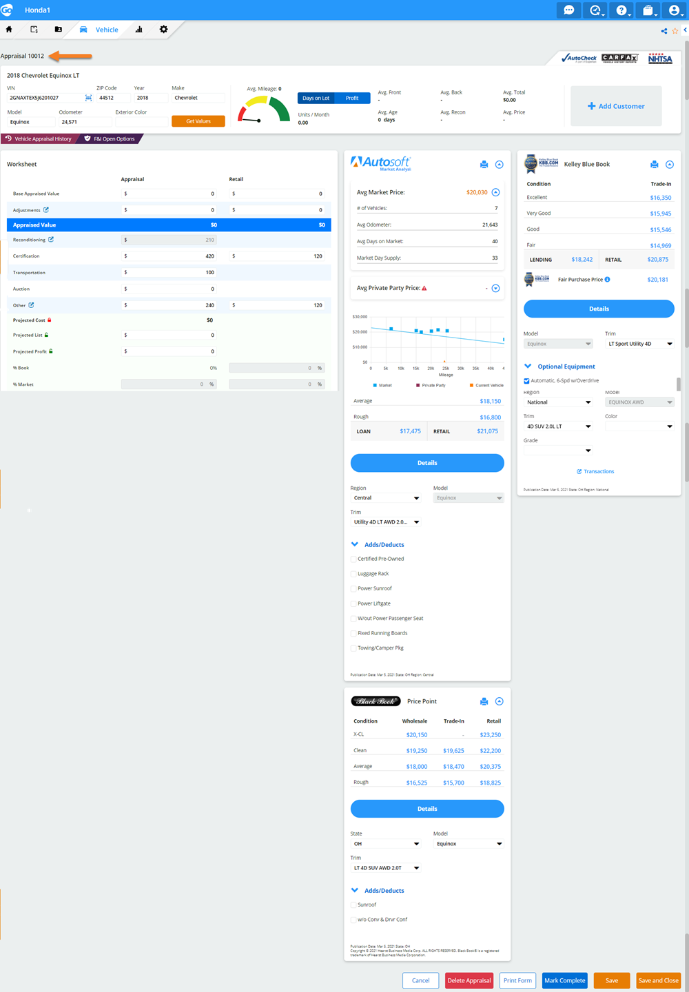 Understanding Vehicle Bookout