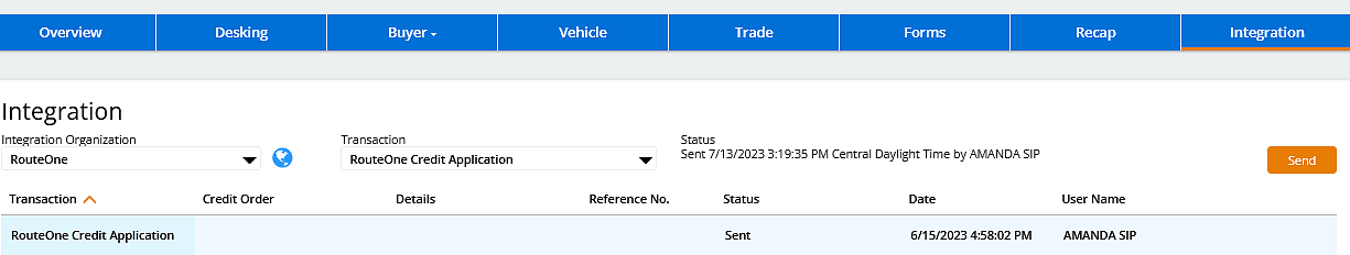 Submitting Credit Applications to RouteOne
