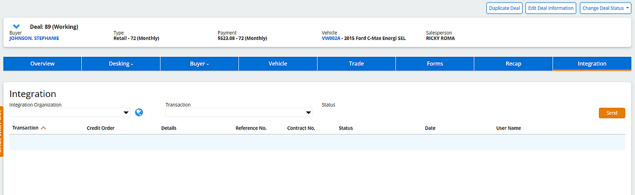 Submitting Deal Information to CUDL