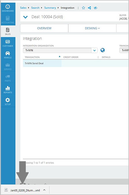 Using the TriVIN Integration